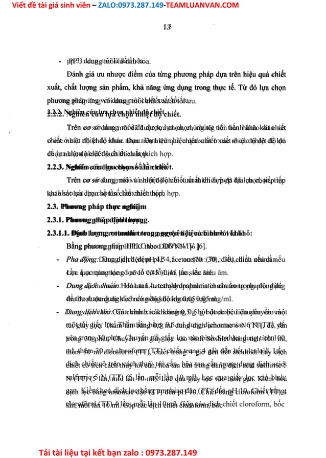 Nghiên cứu lựa chọn phương pháp chiết xuất Rotundin từ củ Bình vôi.doc