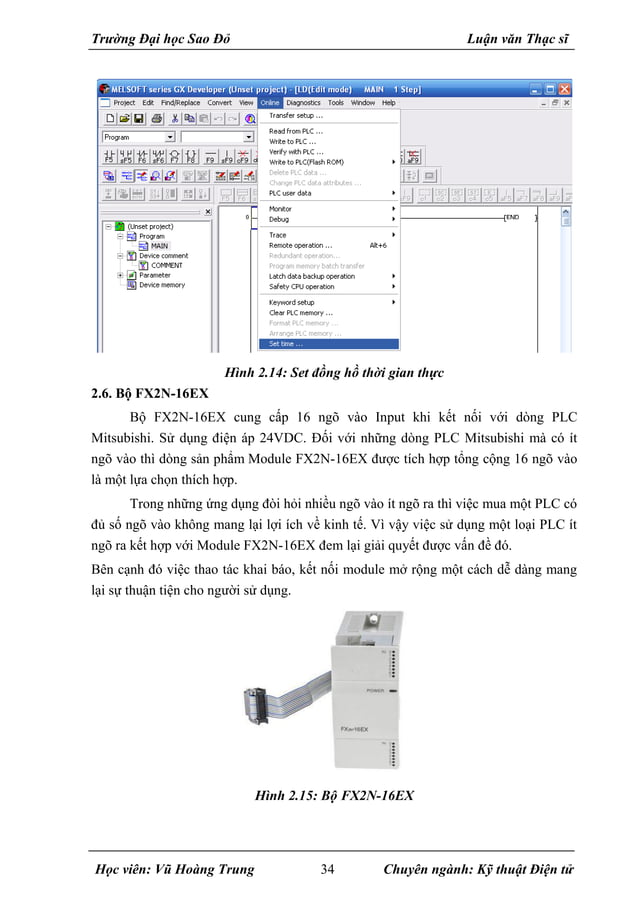 Nghiên cứu, ứng dụng plc fx3 u 40mt điều khiển động cơ servo máy cnc trong công nghiệp | PDF
