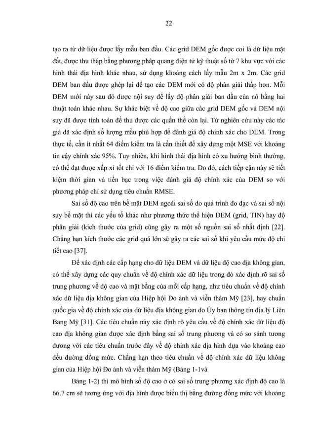 Nghiên cứu nâng cao độ chính xác của mô hình số độ cao dạng grid bằng mạng neuron hopfield | PDF