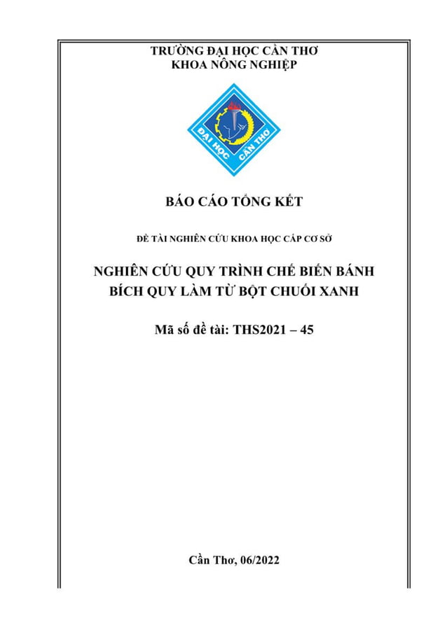 Nghiên cứu quy trình chế biến bánh bích quy làm từ bột chuối xanh.pdf