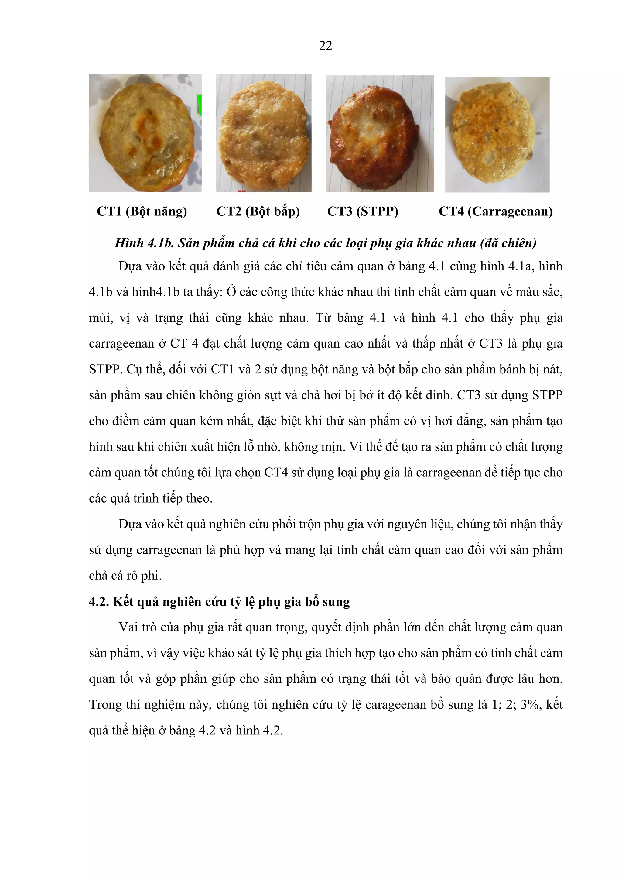 Nghiên cứu quy trình chế biến sản phẩm chả cá rô phi | PDF