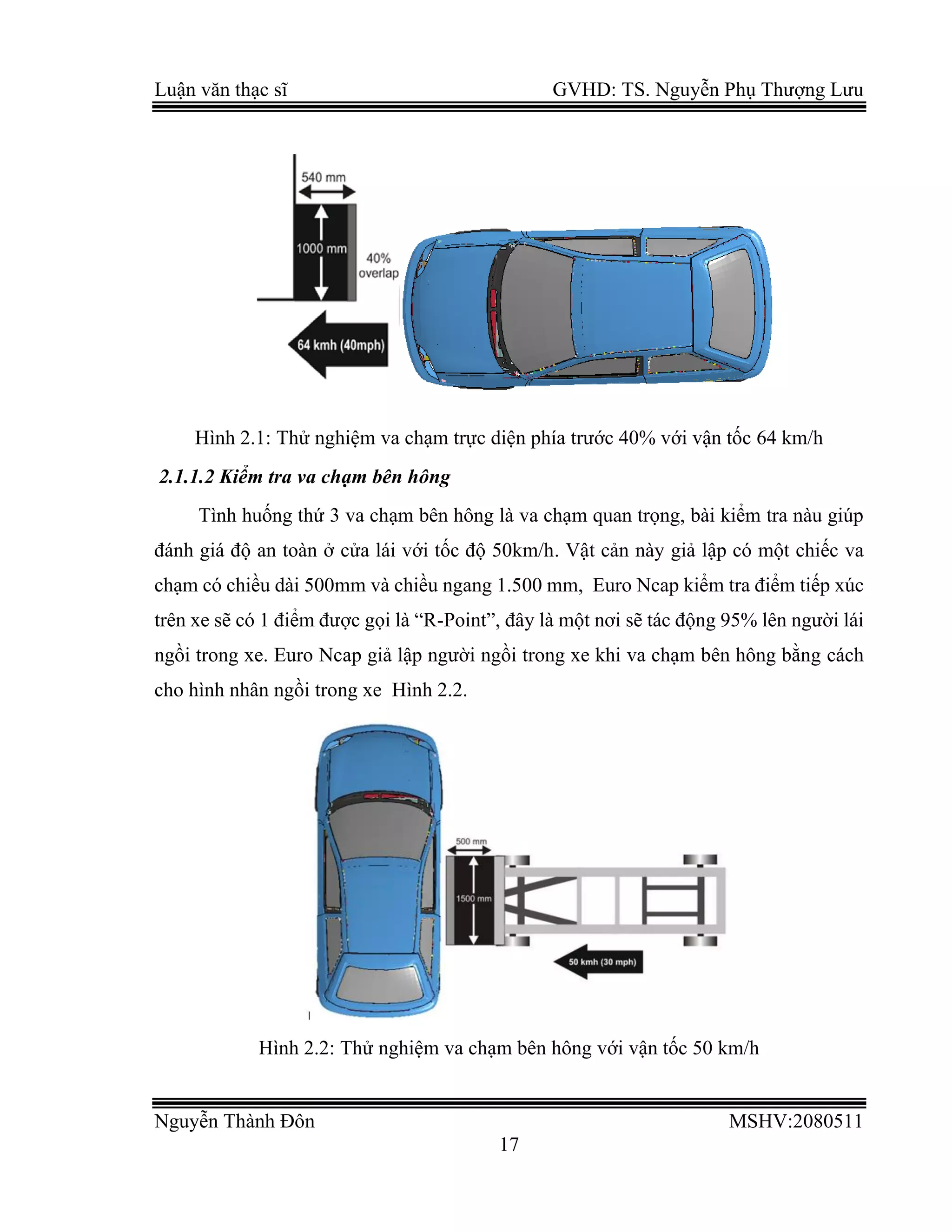 Nghiên cứu thiết kế cải tiến khung sườn dòng xe Hatchback nhằm nâng cao độ an toàn khi va chạm ...