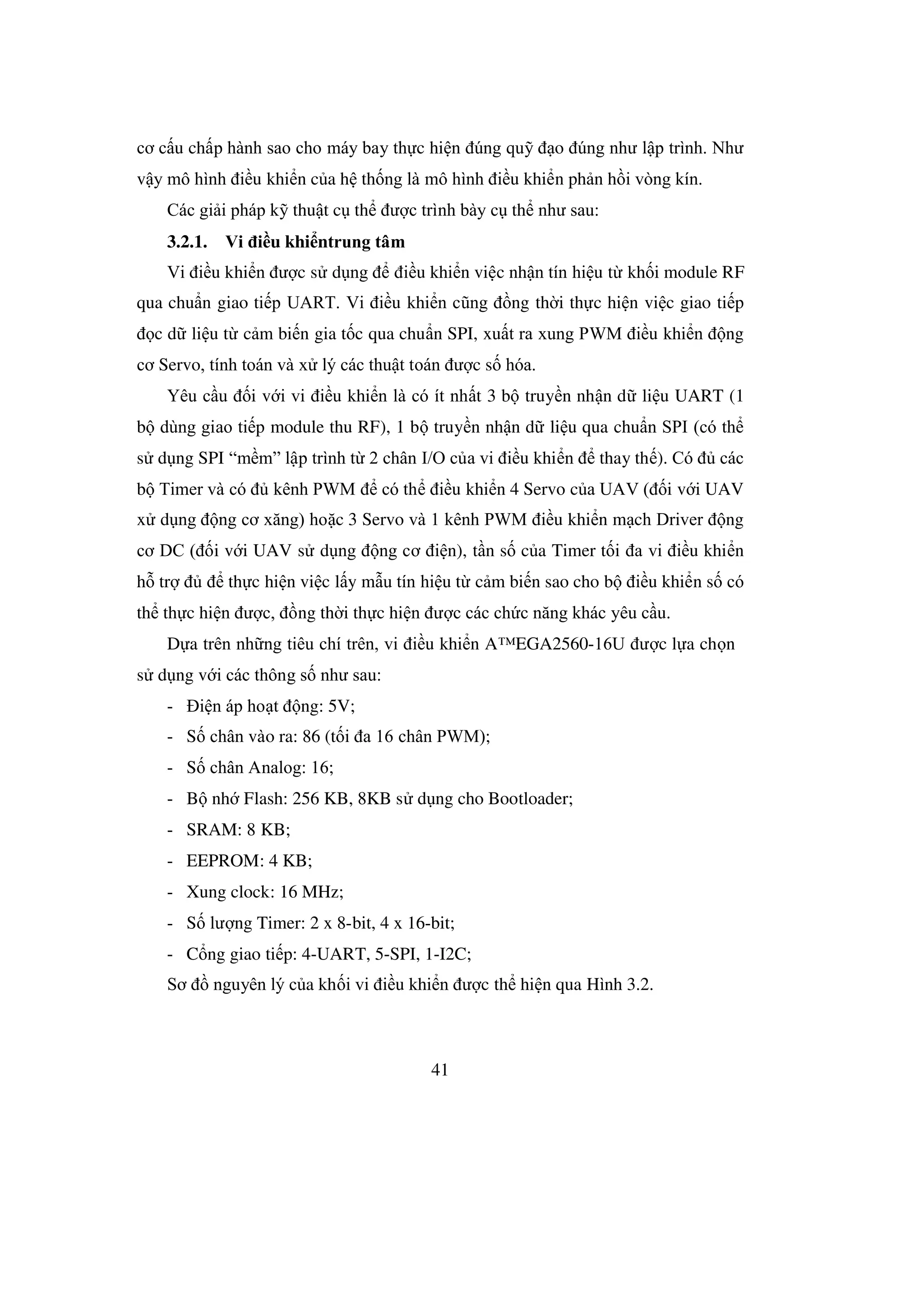 Nghiên cứu thiết kế hệ thống điều khiển trên thiết bị bay không người ...