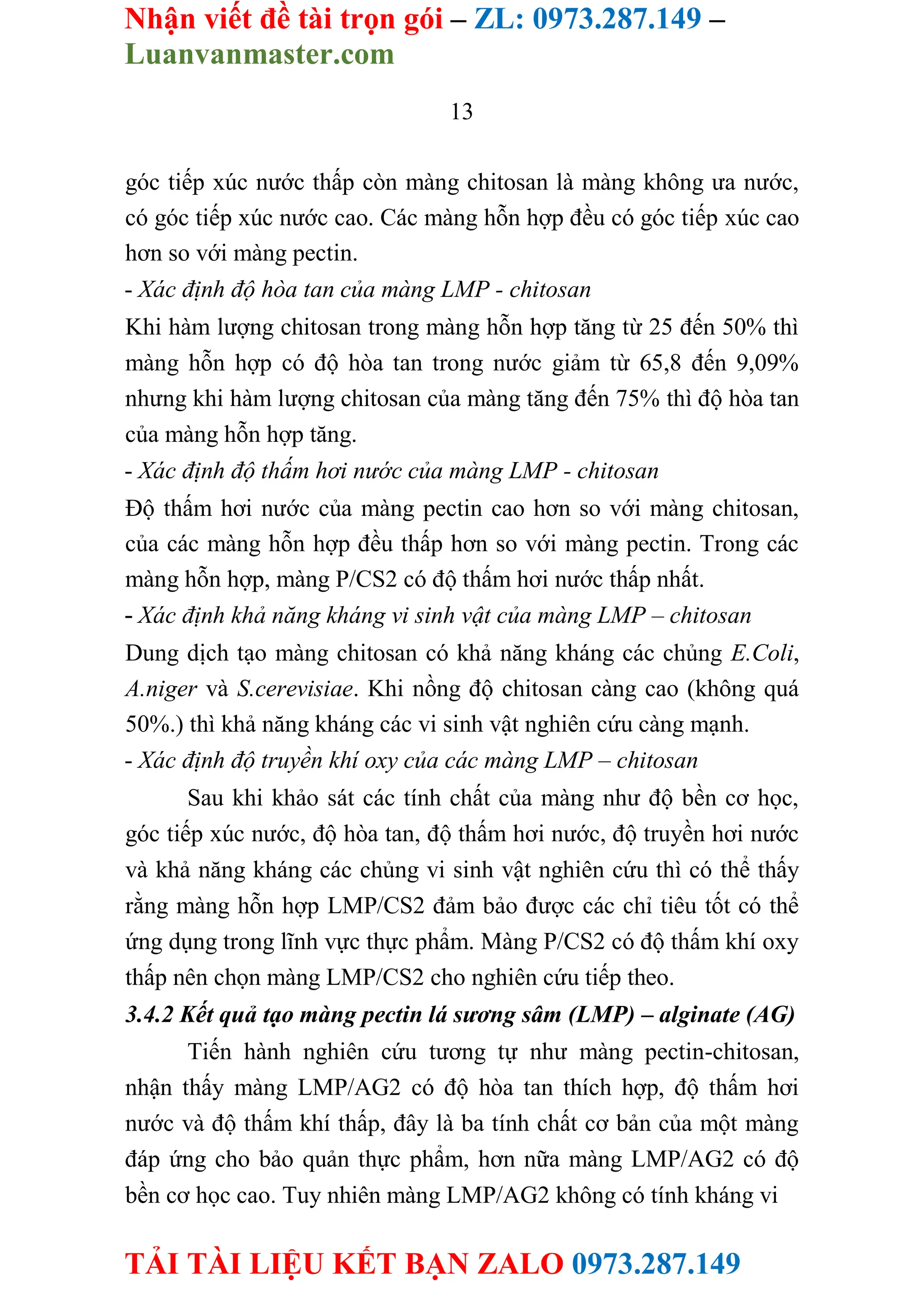 Nghiên Cứu Thu Nhận Pectin Từ Một Số Nguồn Thực Vật Và Sản Xuất Màng Pectin Sinh Học Ứng Dụng ...