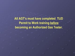 NGI-Authorized Gas Testing | PPT