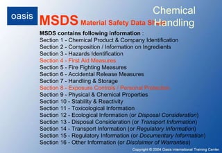 NGI-Chemical Handling | PPT