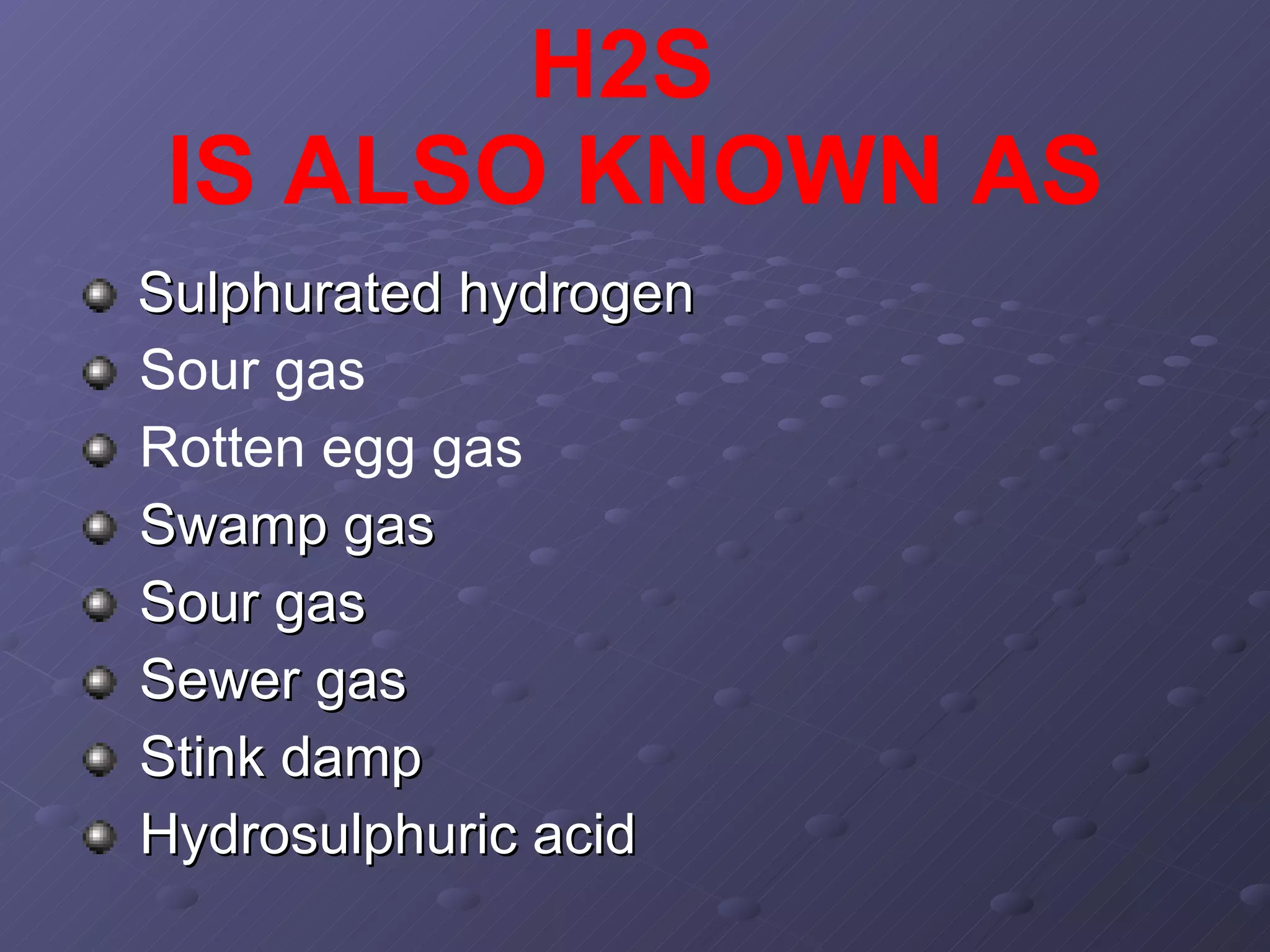 NGI-H2S Awareness | PPT
