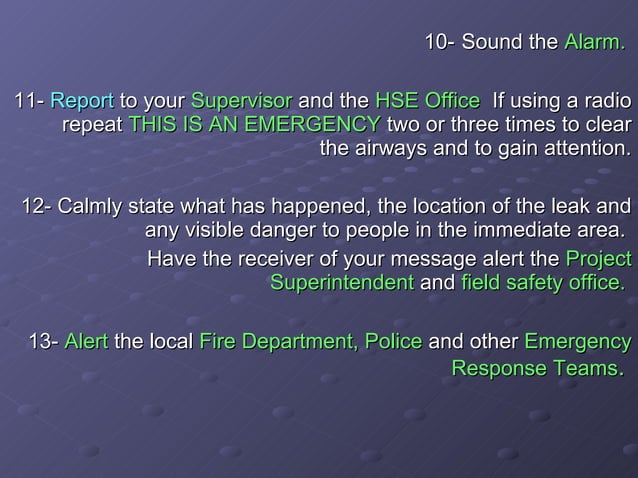 NGI-H2S Awareness | PPT | First Aid | Injuries