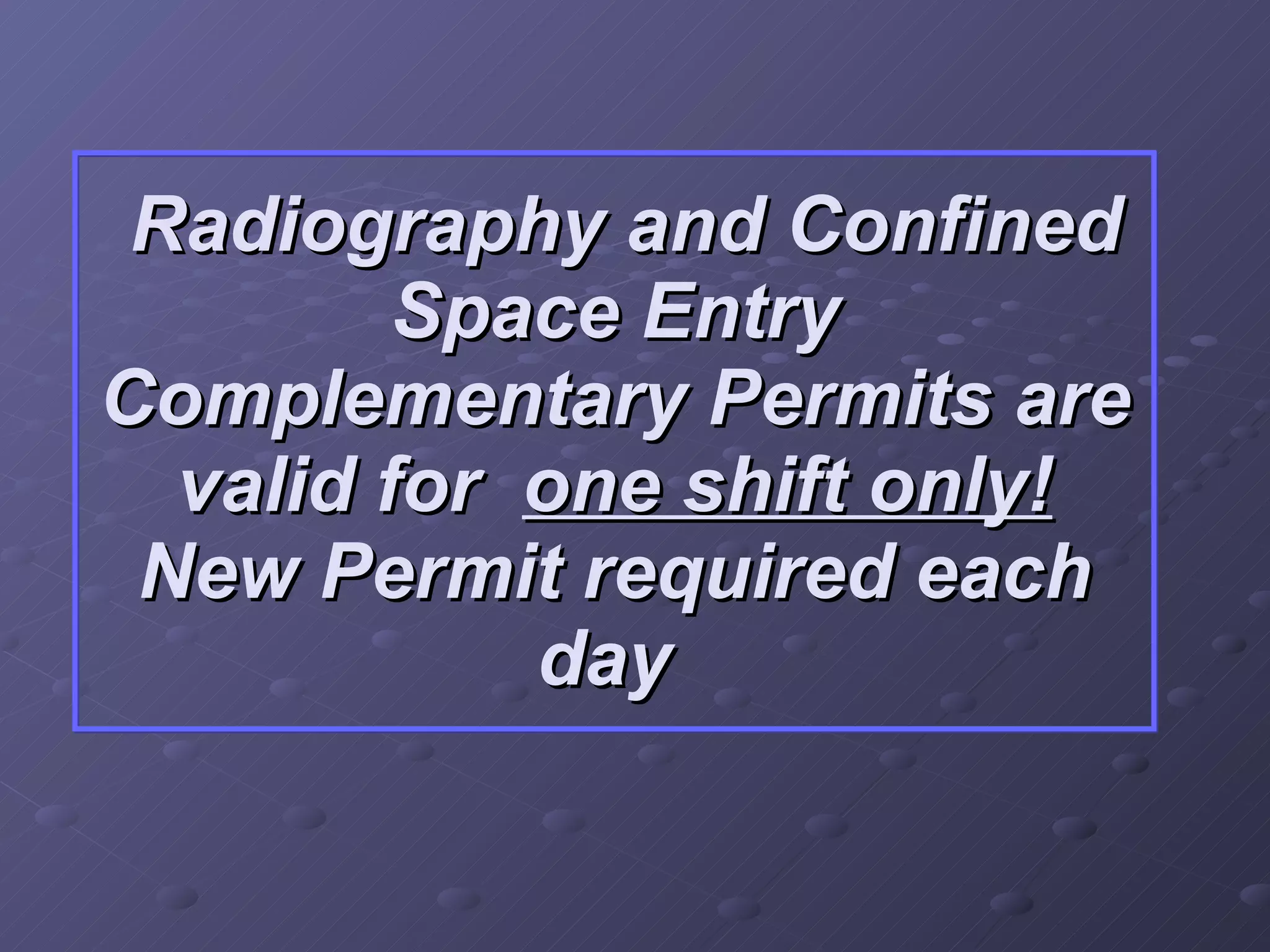 NGI-Permit to Work | PPT