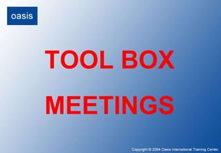 NGI-Tool Box Meeting | PPT