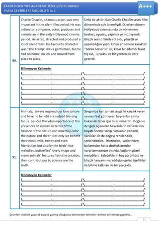 Ngilizce eviri_pasajlar_zafer_hoca_exclusive_document_part_2 | PDF