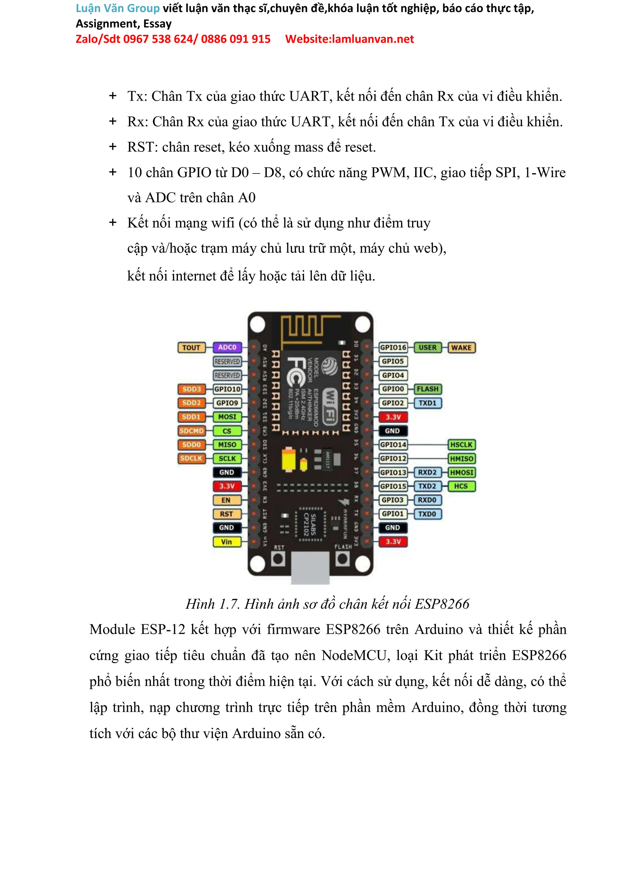 Đồ án Giám sát nhiệt độ độ ẩm và điều khiển thiết bị điện qua internet dùng module Arduino ...
