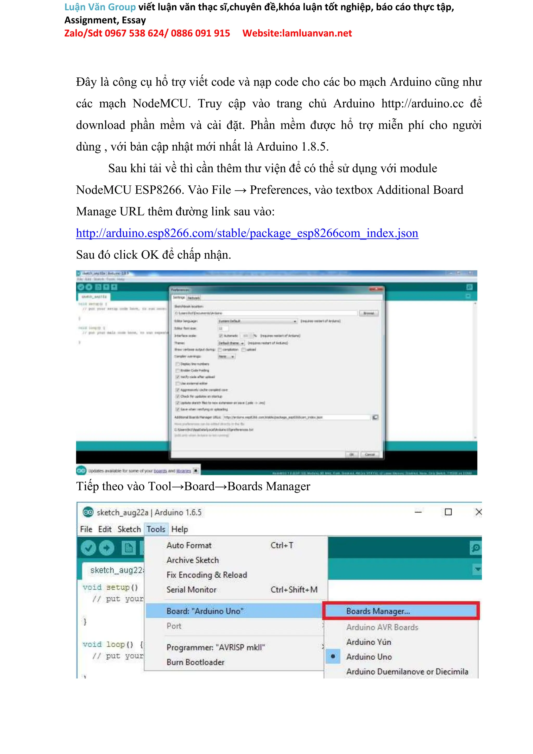 Đồ án Giám sát nhiệt độ độ ẩm và điều khiển thiết bị điện qua internet dùng module Arduino ...