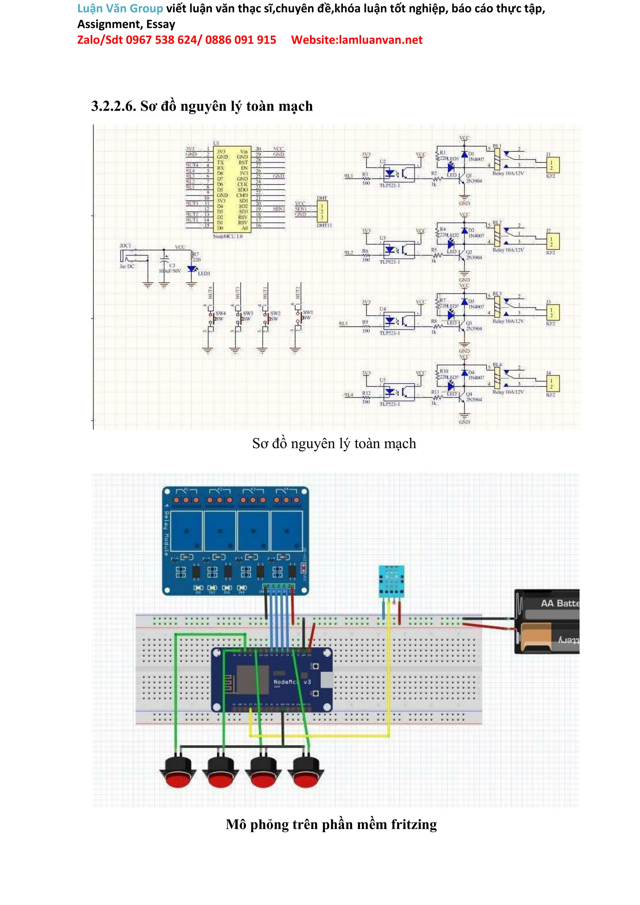 Đồ án Giám sát nhiệt độ độ ẩm và điều khiển thiết bị điện qua internet dùng module Arduino ...