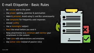 Business English and Email Etiquette | PDF