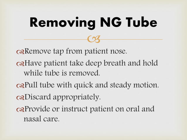 Nasogastric intubation | PPT