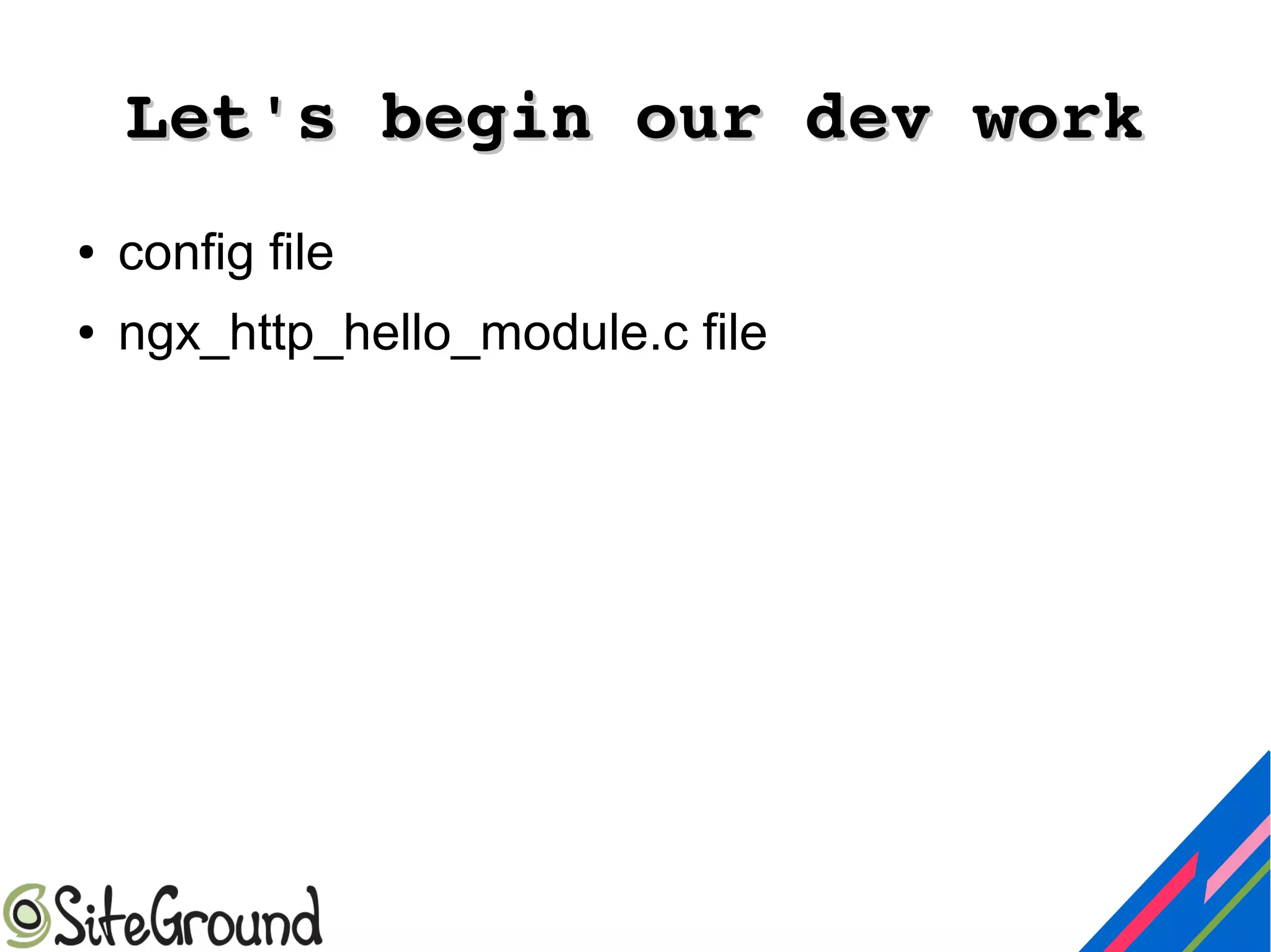 Writing Nginx Modules | PPT
