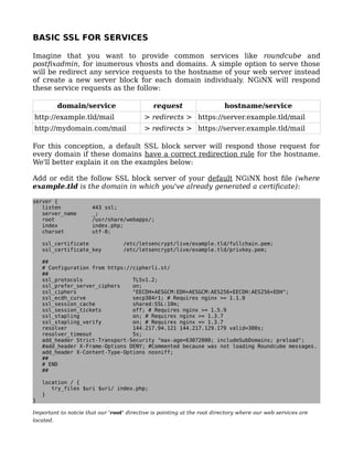NGiNX, VHOSTS & SSL (let's encrypt) | PDF