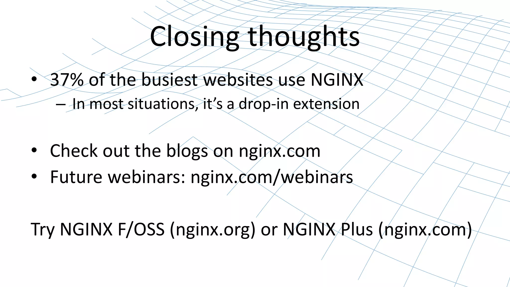 NGINX for Application Delivery & Acceleration | PPT
