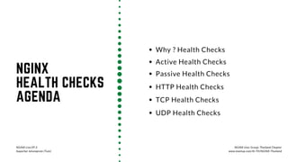NGINX Live EP.5 NGINX Health Checks Slide | PPT