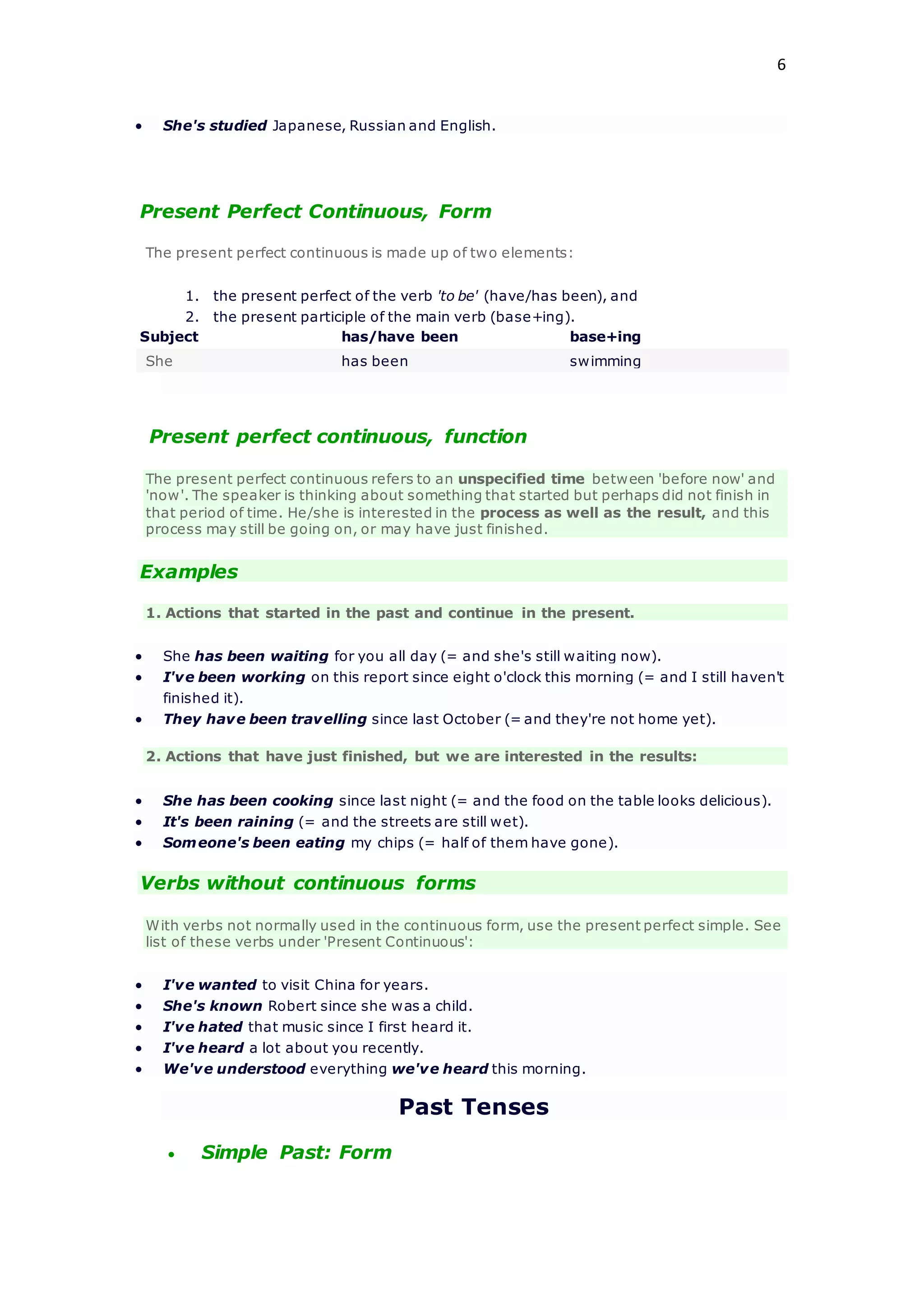 English grammar tenses | DOCX