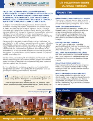 NGL Feedstocks And Derivatives: Global Supply & Demand Dynamics 2016 | PDF