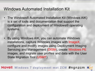 Mobiele Werkplaats Windows 7 deployment met Novell ZCM en ENGL | PPTX ...