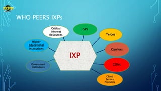 Internet Peering and the Role of an IXP | PPT