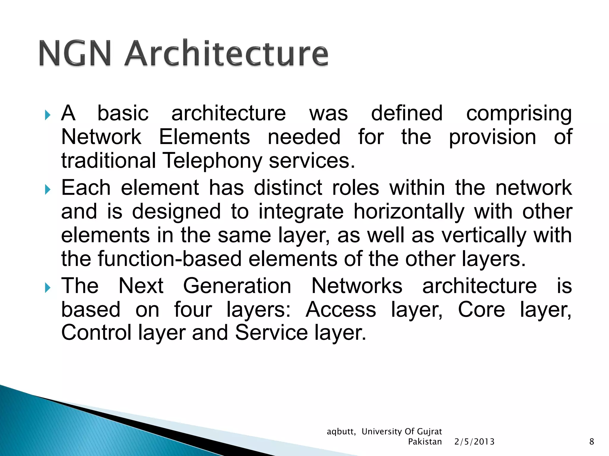 NGN Next Generation Networks | PDF