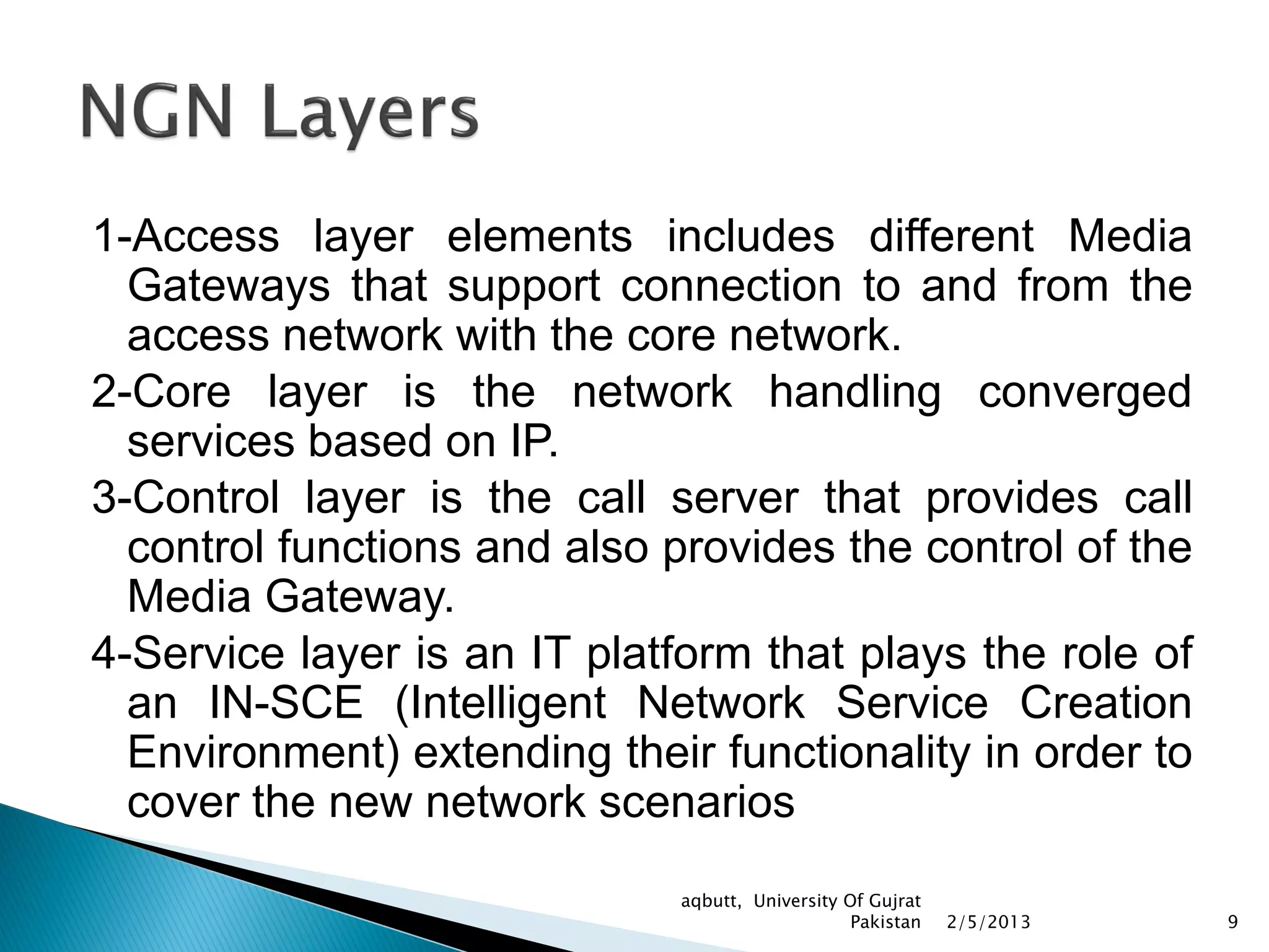 NGN Next Generation Networks | PDF