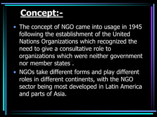 NGO | PPT | Non-Profit Organizations | Industries