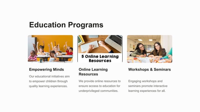 Helping poor by our ngo different programms | PPT