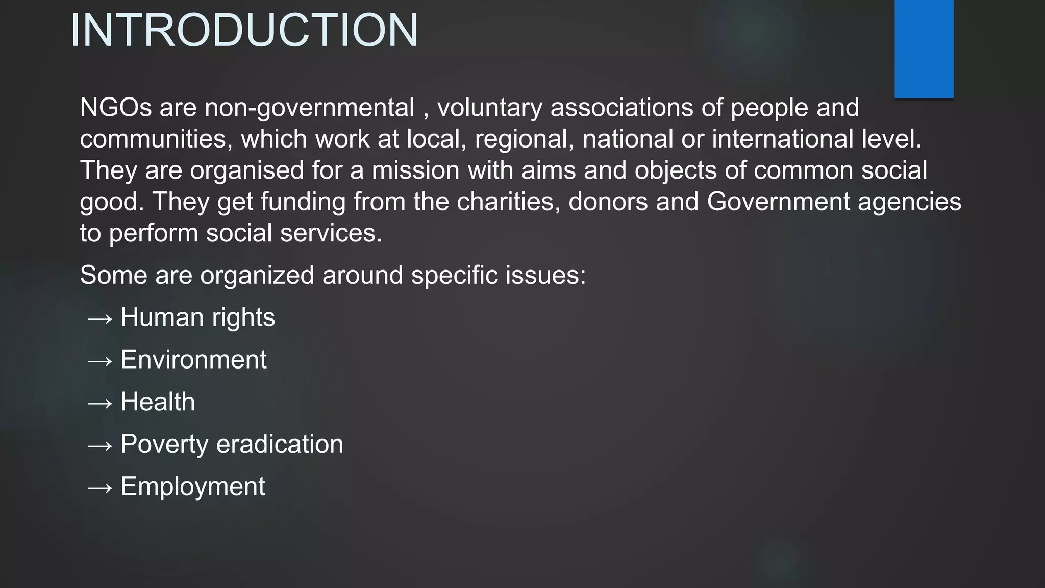 Non Governmental Organisations (NGOs) | PPTX