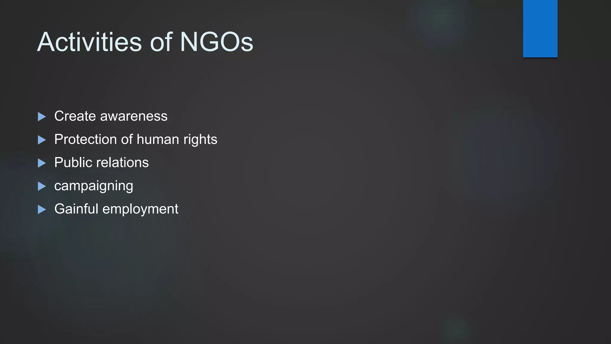 Non Governmental Organisations (NGOs) | PPTX