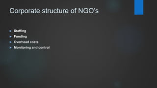 Non Governmental Organisations (NGOs) | PPTX