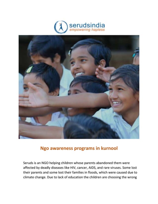 Ngo awareness programs in kurnool | PDF