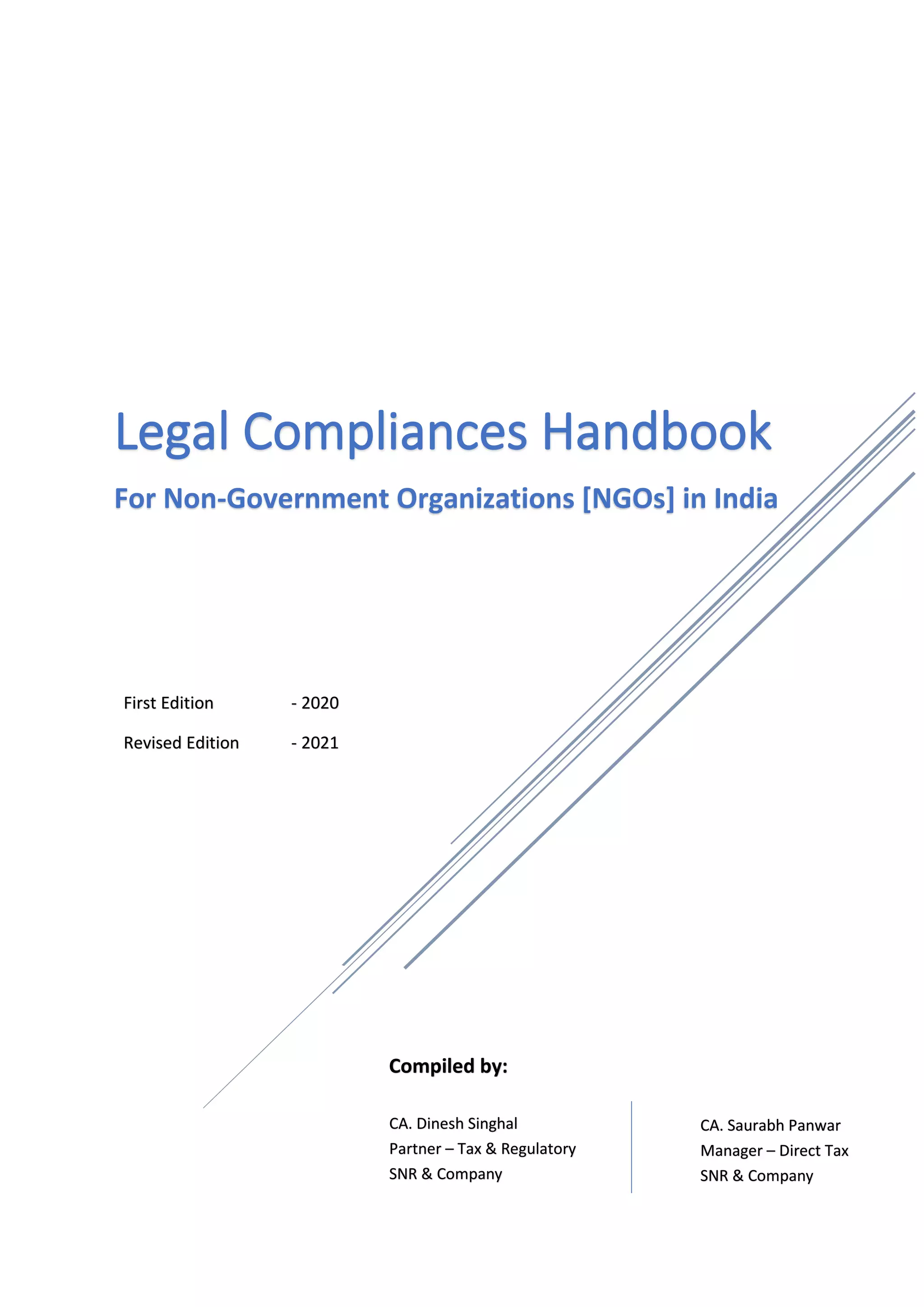 Ngo compliance handbook 2021 edition | PDF