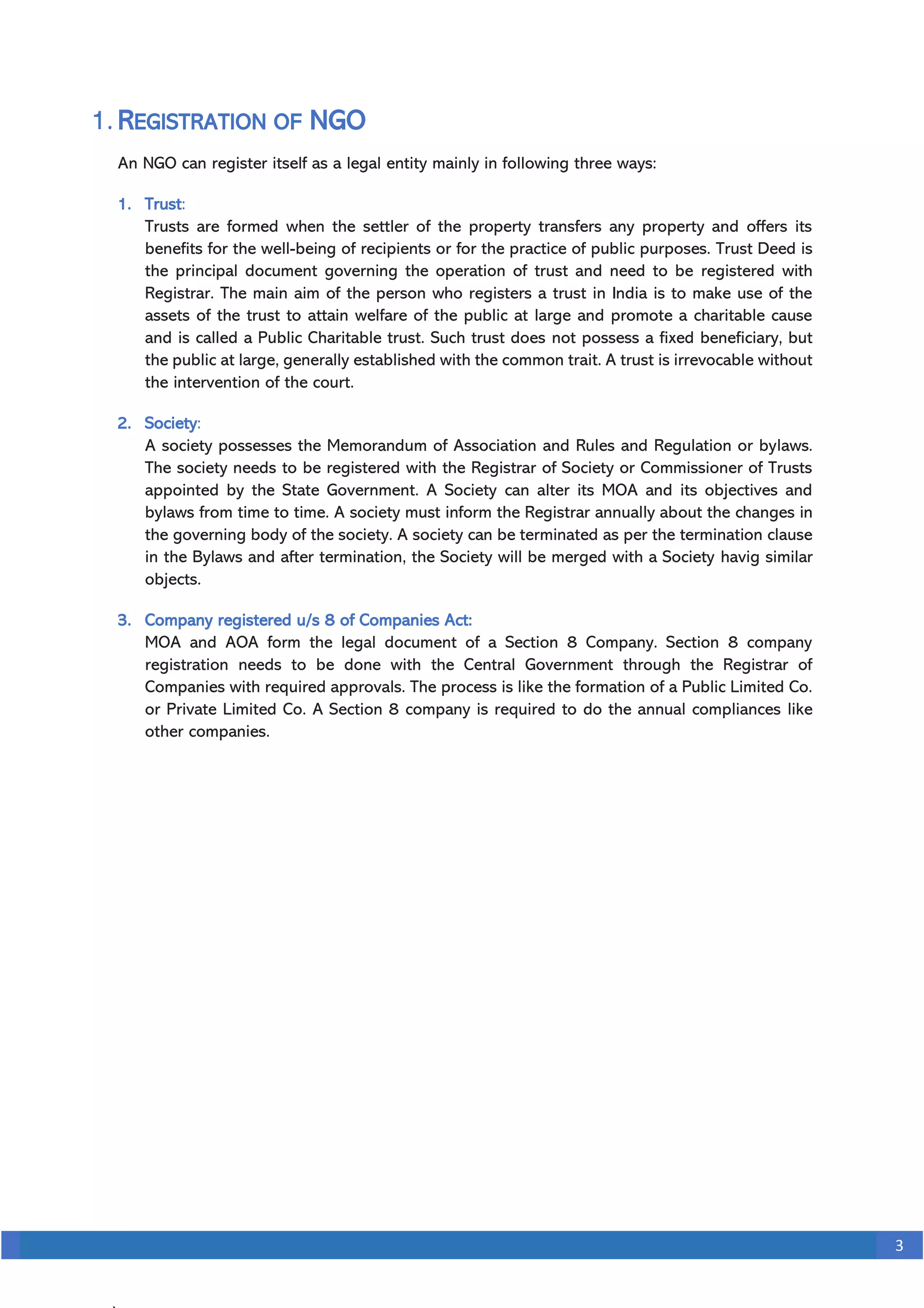 Ngo compliance handbook 2021 edition | PDF