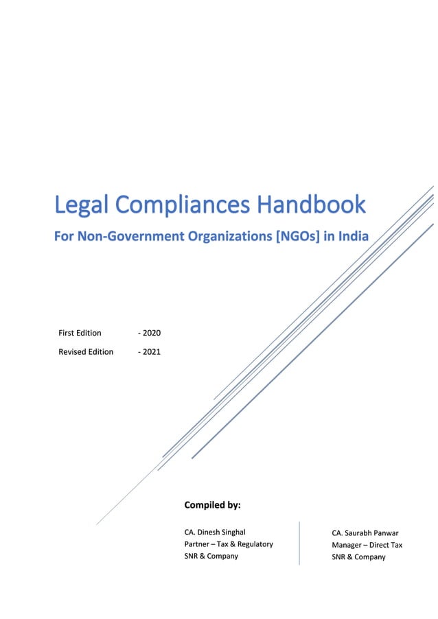 Ngo compliance handbook 2021 edition | PDF | Non-Profit Organizations ...