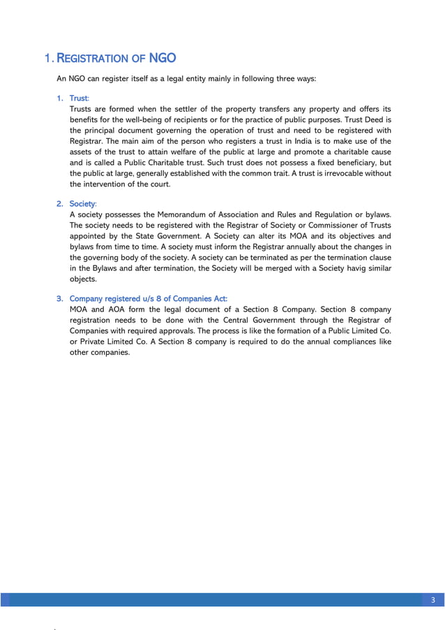 Ngo compliance handbook 2021 edition | PDF | Non-Profit Organizations ...