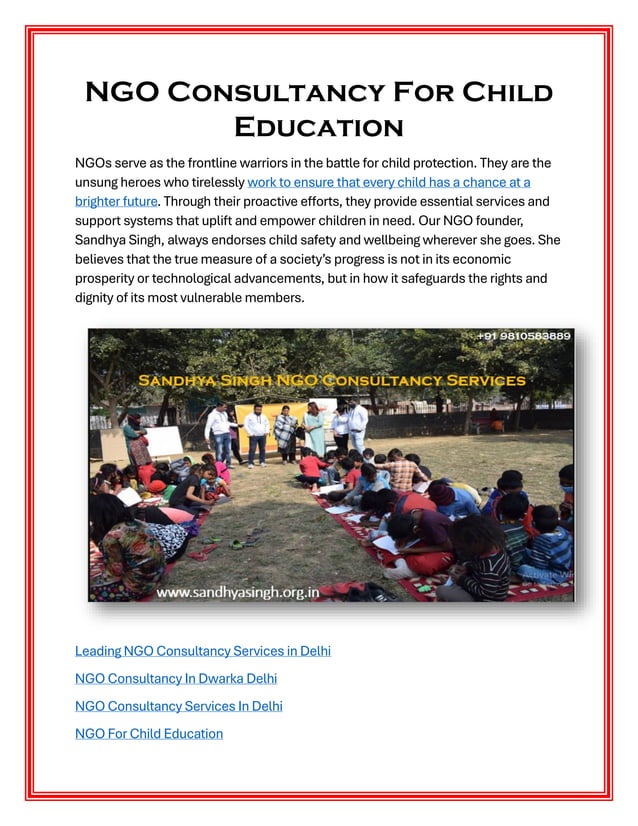 NGO Consultancys For Child Education.pdf