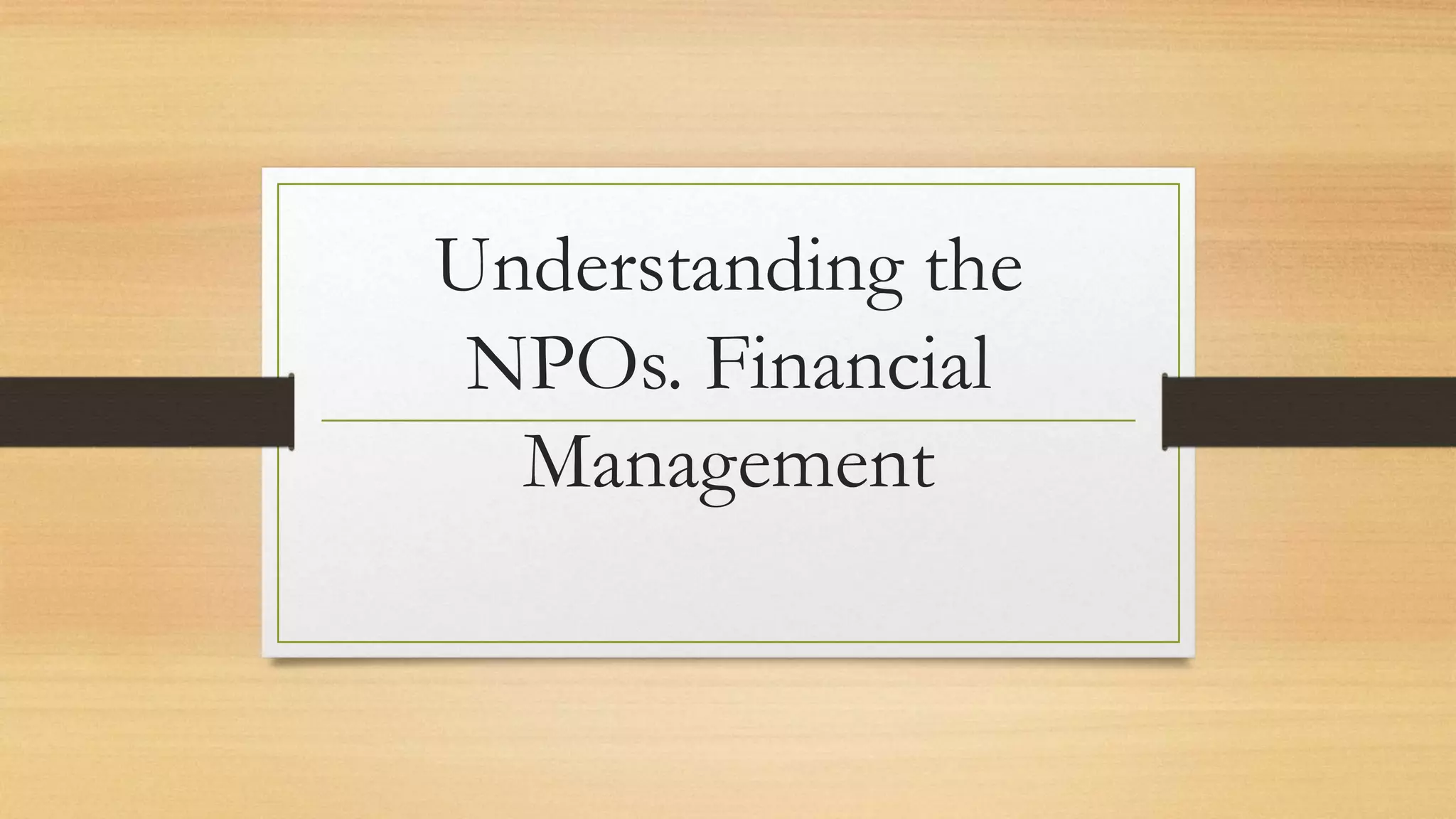 NGO financial management reporting | PPTX