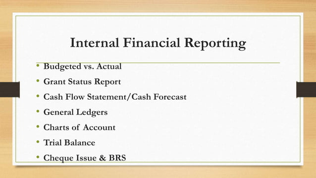 NGO financial management reporting | PPTX | Business Accounting ...