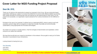 NGO Funding Project Proposal PowerPoint Presentation Slides | PDF
