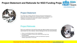 NGO Funding Project Proposal PowerPoint Presentation Slides | PDF