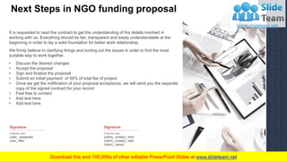 NGO Funding Proposal PowerPoint Presentation Slides | PDF