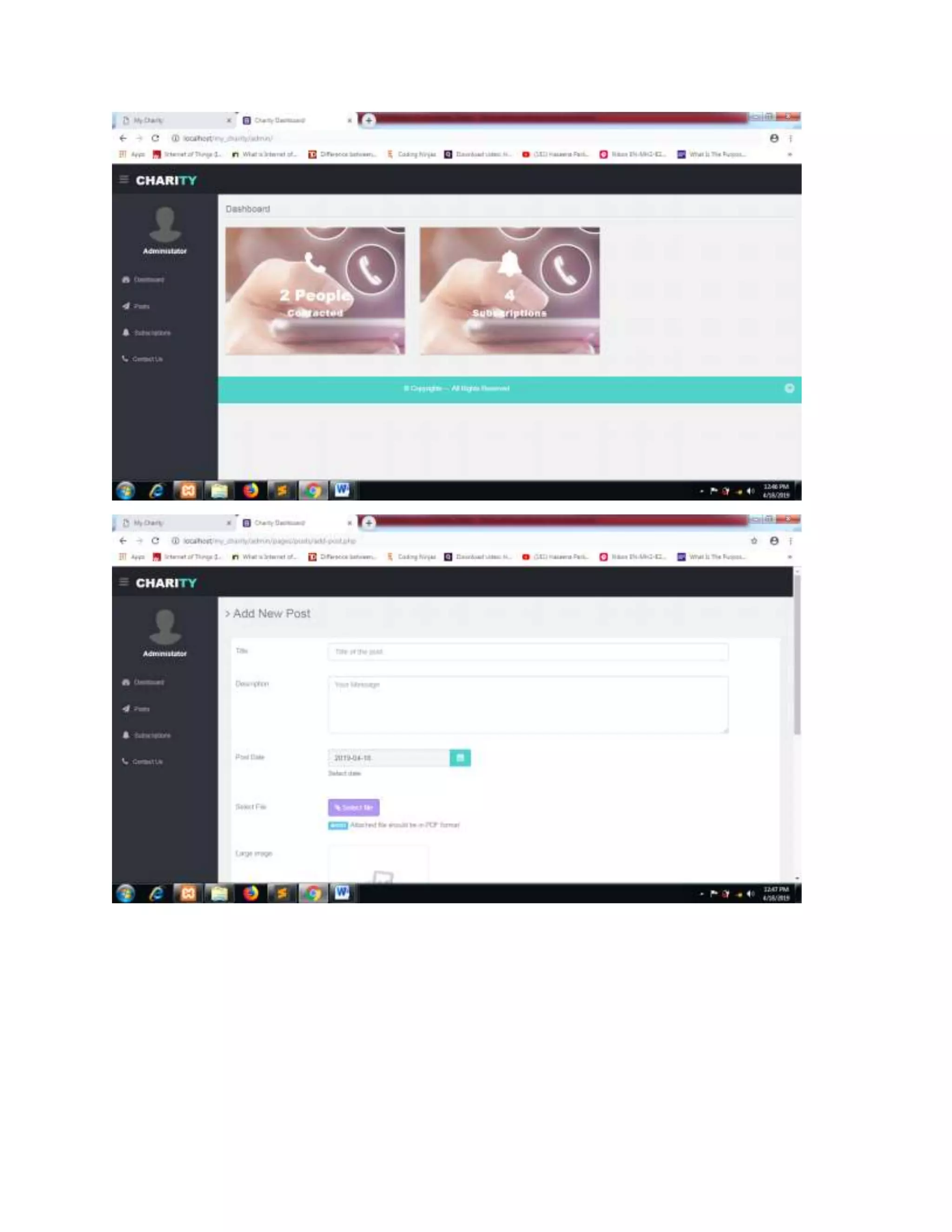 Ngo management system. | DOCX