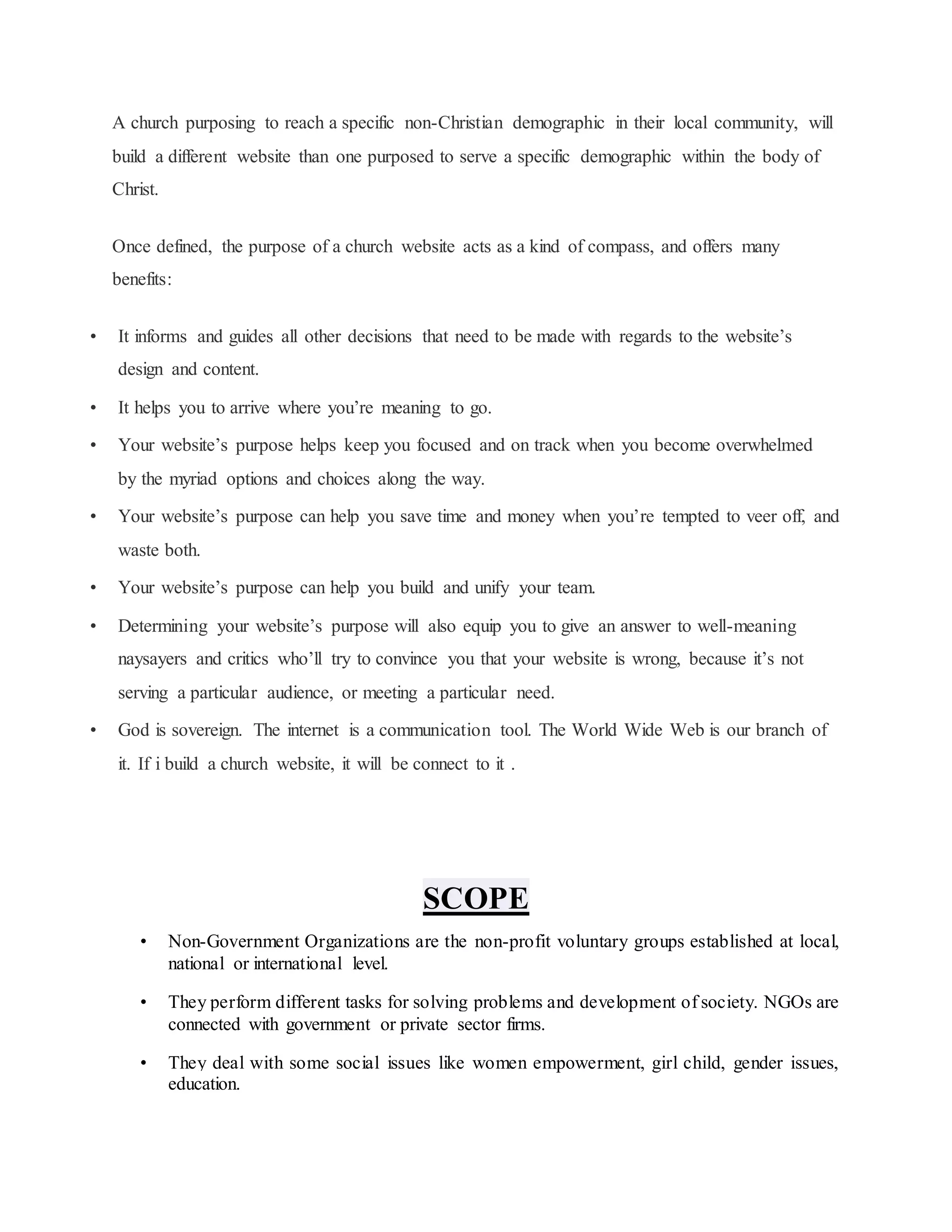 Ngo management system. | DOCX