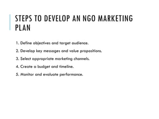 Analyzing the Use of Marketing in NGO Operations | PPT