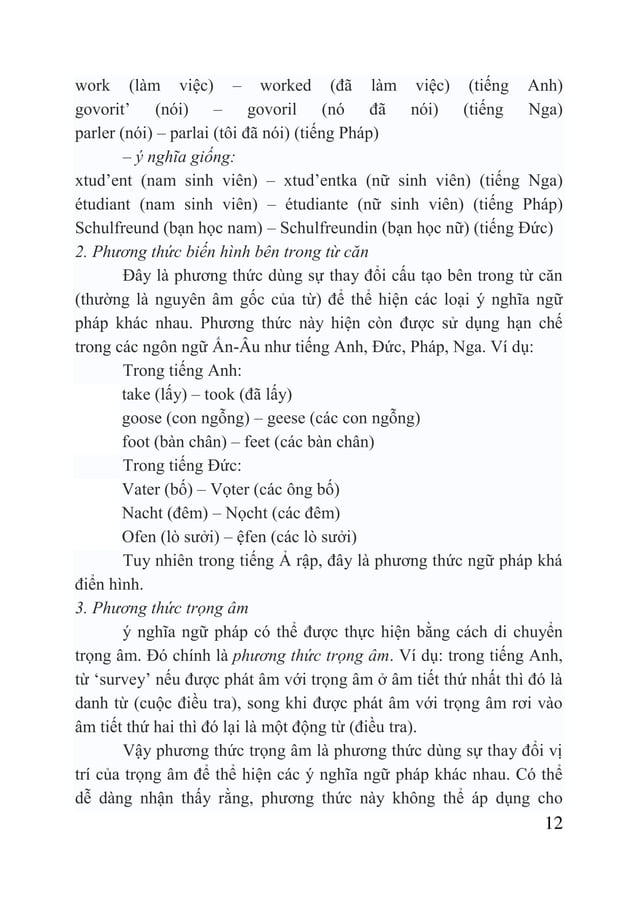 Ngôn ngữ học đối chiếu - Dành cho SV ngoại ngữ - Dẫn luận ngôn ngữ ZALO 093 189 2701 | PDF